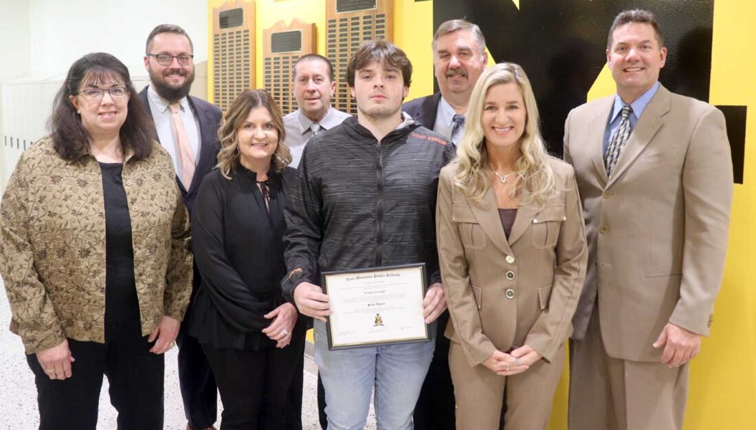 Farragh receives Iron Mountain School Pride Award | News, Sports, Jobs ...